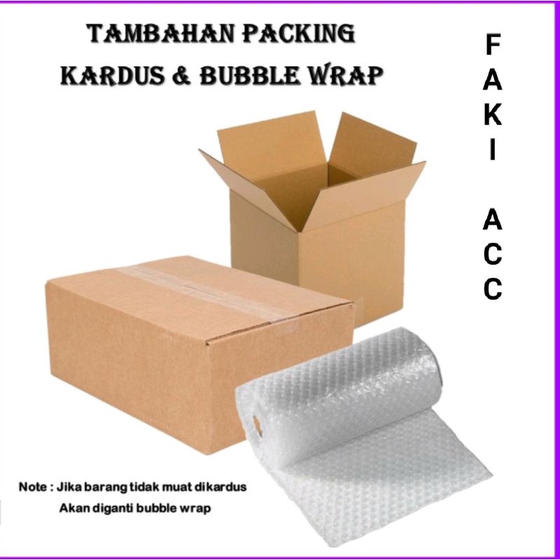 Jual PAKET PACKING TAMBAHAN KARDUS DAN BABLE WRAB BIAR BARANG AMAN ...