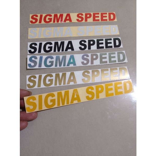 Jual STICKER SIGMA SPEED CUTTING | Shopee Indonesia