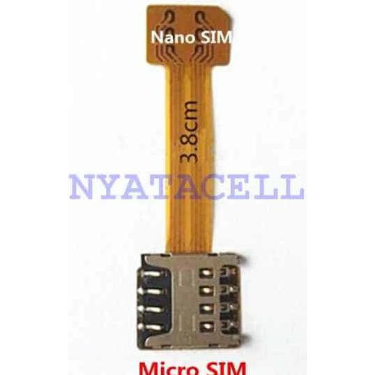Jual Baru Hybrid Dual Sim Extension Nano To Micro Card Adapter Microsd ...