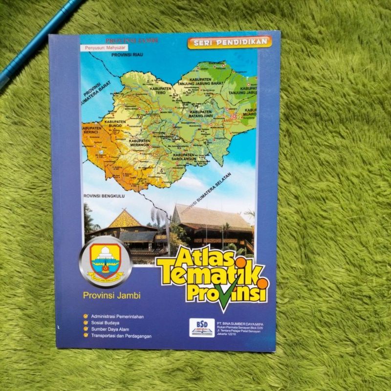 Jual ORIGINAL BUKU PETA ATLAS TEMATIK PROVINSI JAMBI | Shopee Indonesia