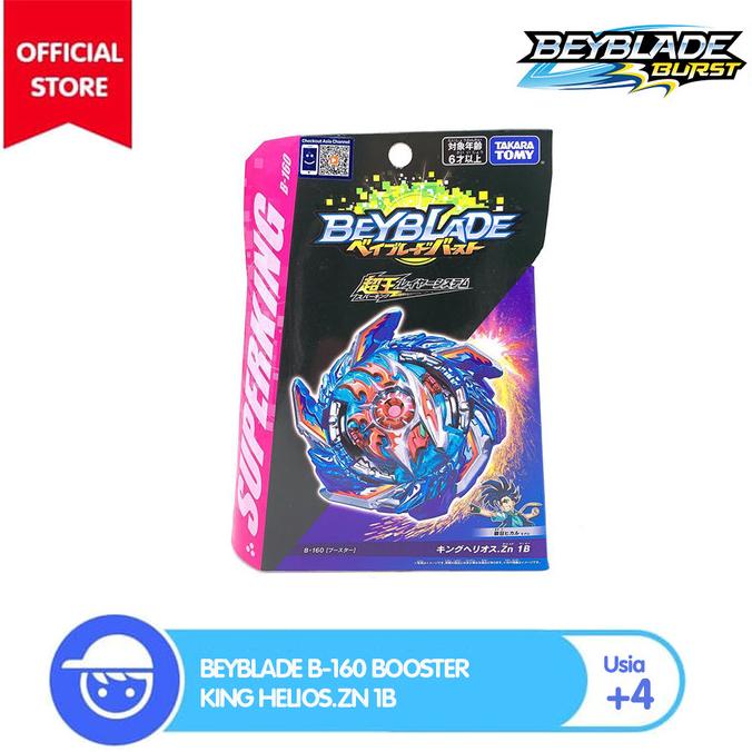 Jual Mainan Beyblade Burst Superking B-160 Booster King Helios.Zn 1B ...