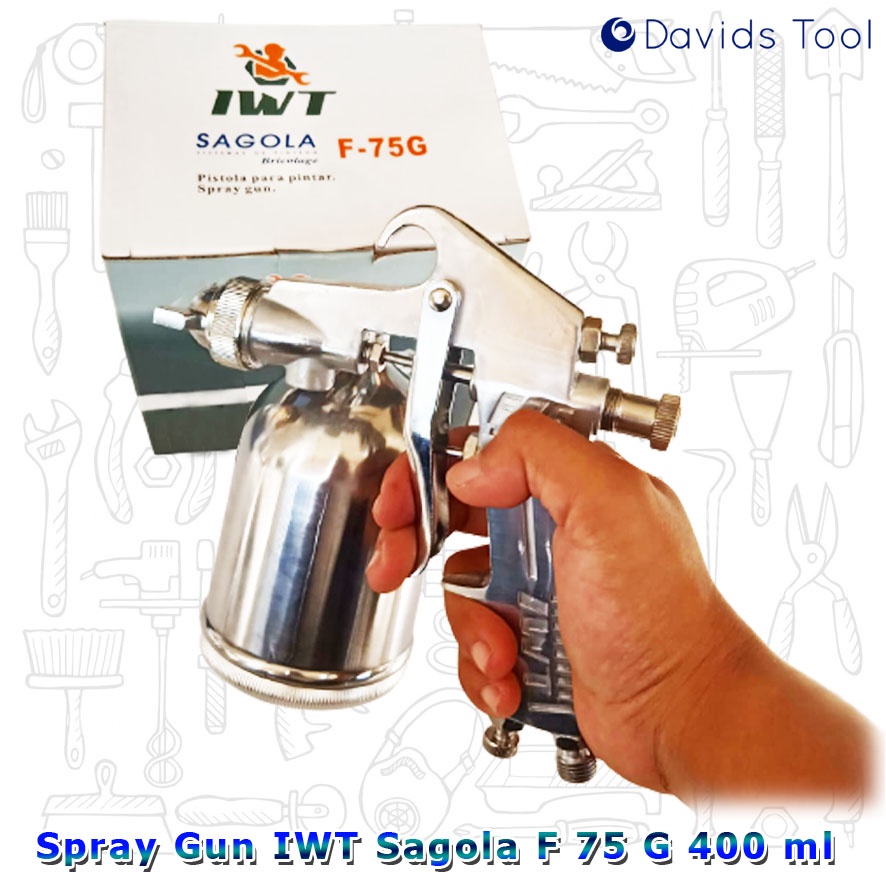 Jual Iwt Spray Gun Semprotan Cat Semprot F75G 400ml | Shopee Indonesia