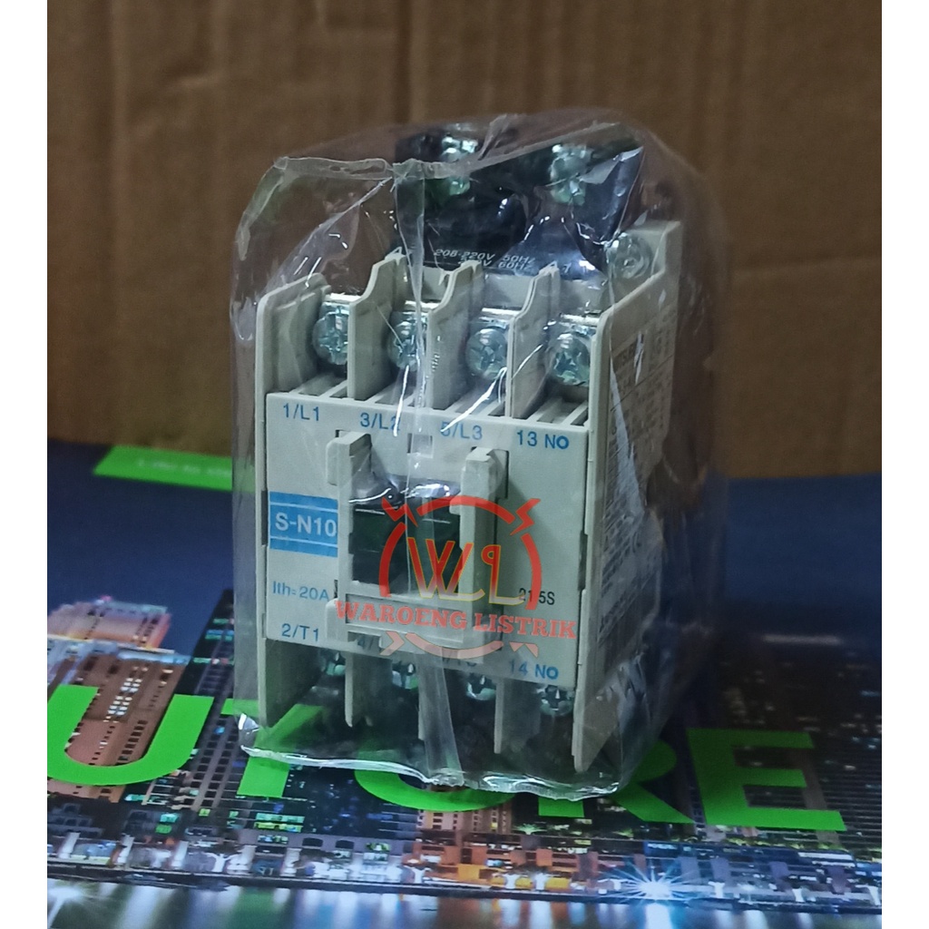 Jual magnetic kontaktor Mitsubishi SN-10 koil 220Vac | Shopee Indonesia