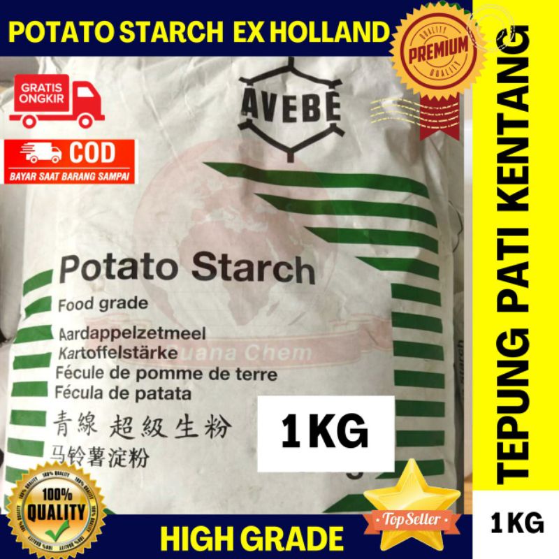 Jual Potato Starch Avebe 1 kg IMPORT ex Holland/ Tepung Pati Kentang ...