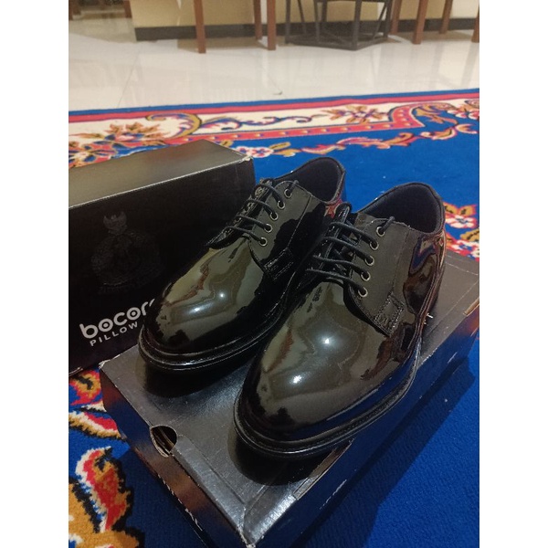 Jual SEPATU PDH JATAH TNI AL TERBARU BOCCOROCO KULIT KILAP | Shopee ...