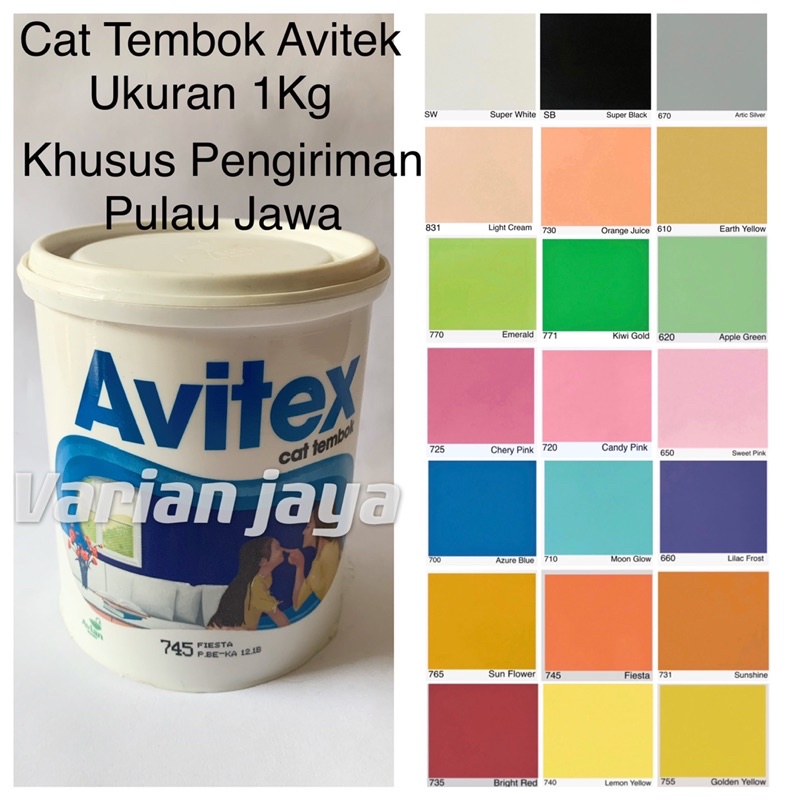 Jual Cat Tembok Avitex 1kg Avian Brands Avitek | Shopee Indonesia