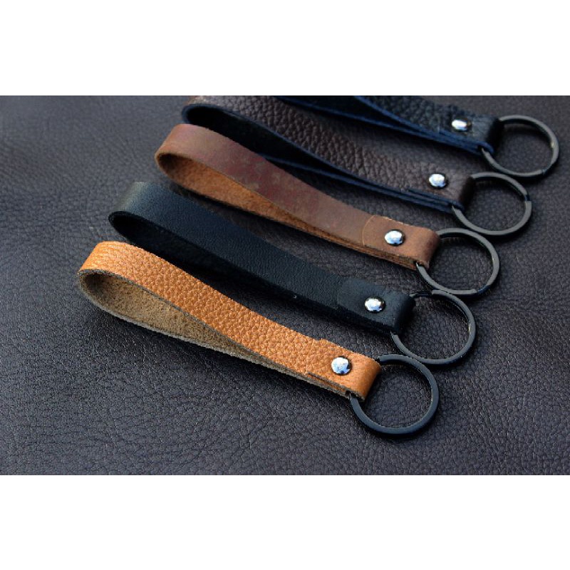 Jual Gantungan Kunci Kulit Asli (Keychain Leather Handmade) | Shopee ...
