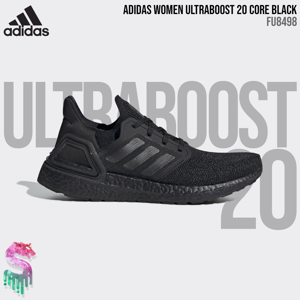 Jual adidas Ultraboost 20 [FU8498] Core Black Women Original BNIB ...