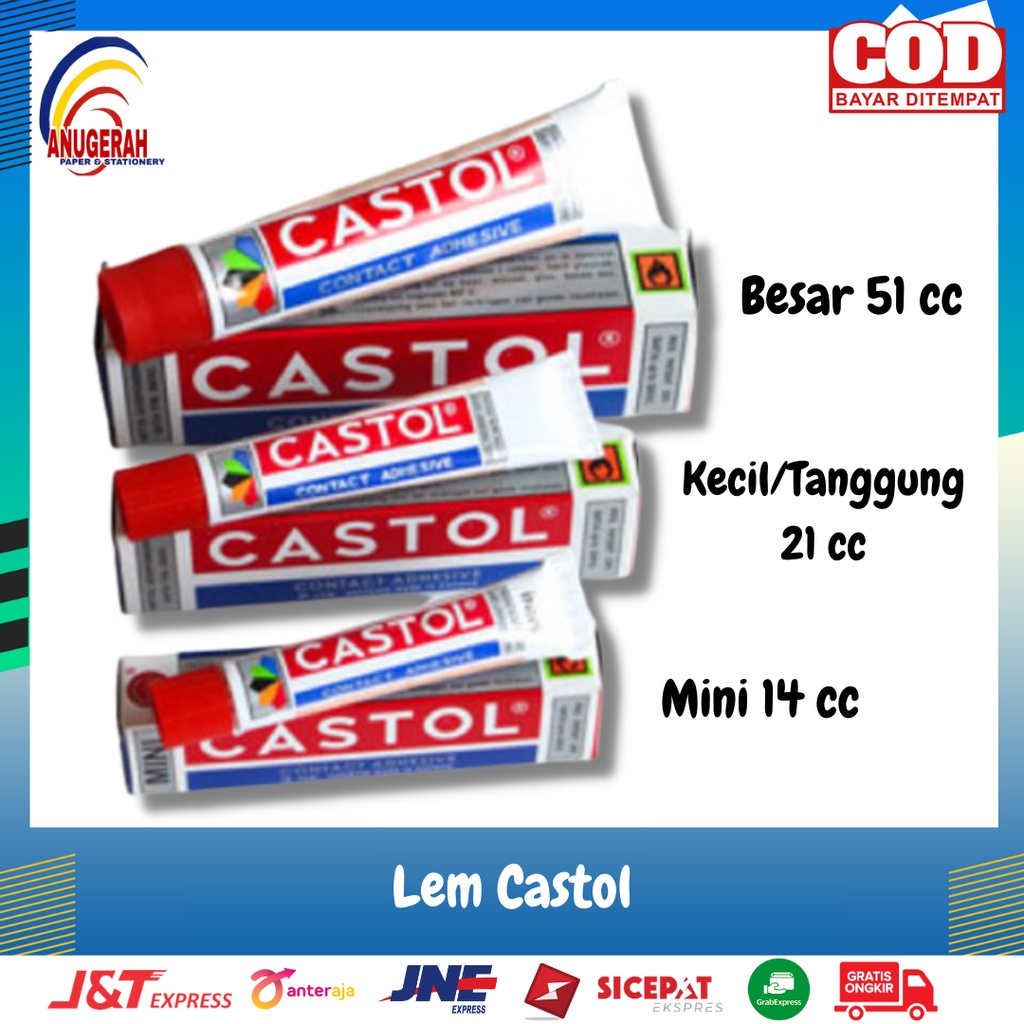Jual Lem CASTOL Mini / Kecil / Tanggung / Besar MURAH (PCS) | Shopee ...