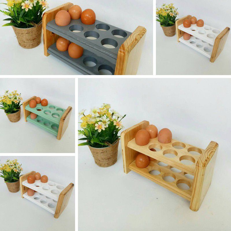 Jual Rak Keranjang Telur minimalis kayu jati belanda (Egg Box ...