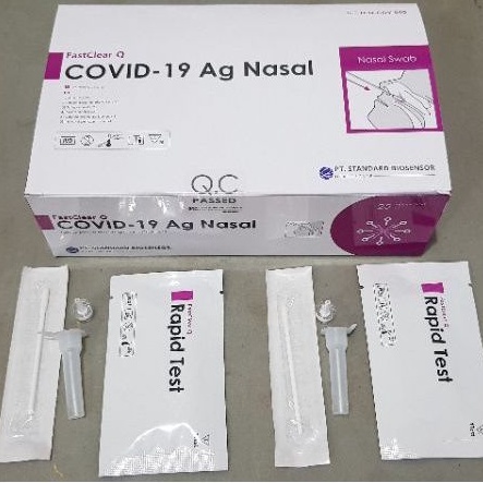 Jual ALAT TEST SWAB ANTIGEN BIOSENSOR FASTCLEAR NASAL HANYA 2 CM SAJA ...