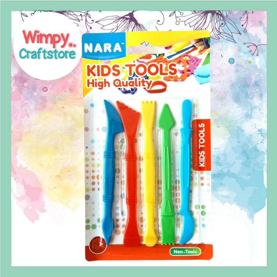 Jual Wimpy - NARA Clay Tools Alat Clay Plastik Fondant Modeling Clay ...