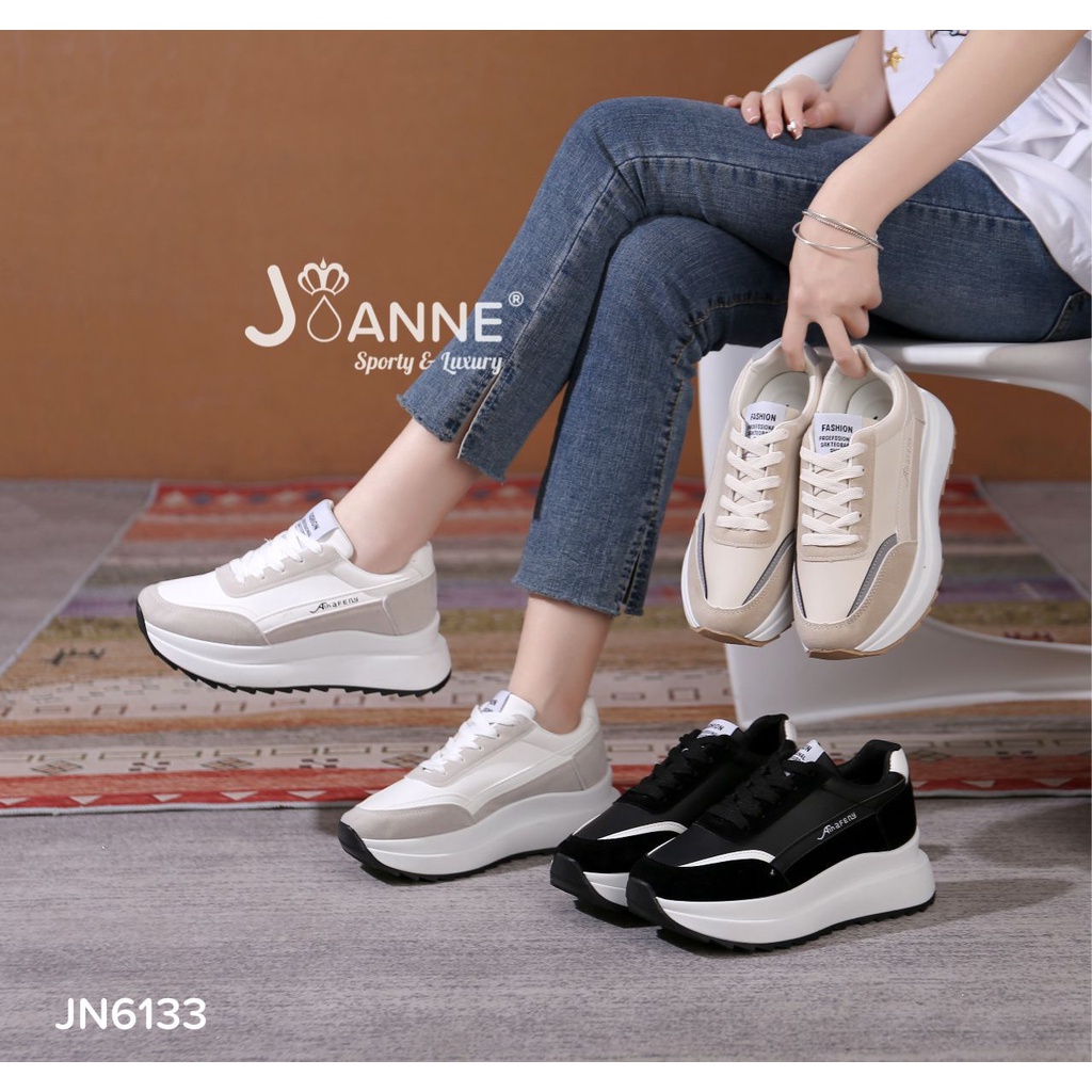 Jual JOANNE Highsole Sporty Sneakers Shoes #JN6133 | Shopee Indonesia