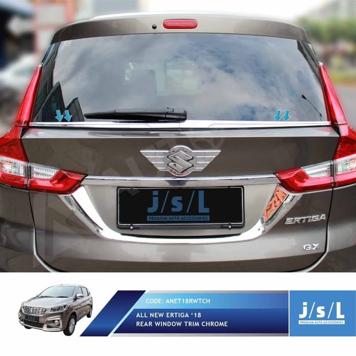 Jual Ertiga 2018 2019 2020 2021 2022 2023 2024 Aksesoris List Kaca Belakang Chrome JSL | Shopee ...
