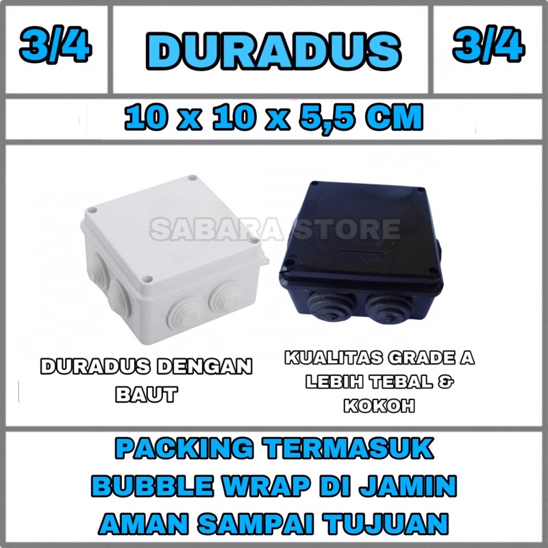 Jual Doradus Dorados Duradus / Junction BOX CAMERA CCTV 3/4 waterproof ...