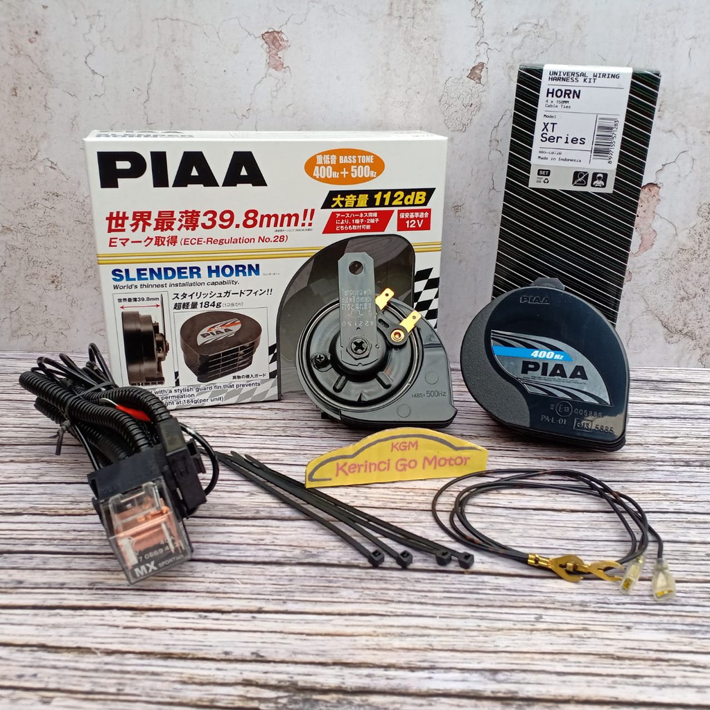Jual PAKET KLAKSON PIAA SLENDER HORN KEONG 12V MADE IN JAPAN SET RELAY MX | Shopee Indonesia