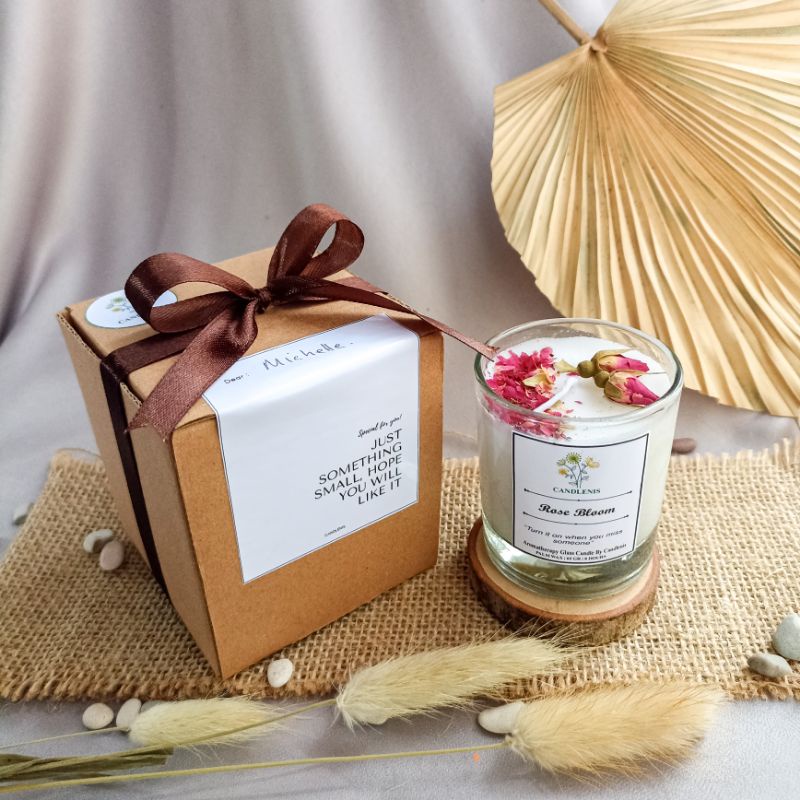 Jual HAMPERS GIFT BOX LILIN AROMATERAPI WITH DRIED FLOWERS HAMPERS ...
