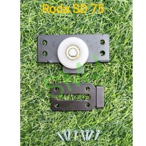 Jual Roda Rel Pintu Sliding SD 75 bkn Huben Free Skrup | Shopee Indonesia