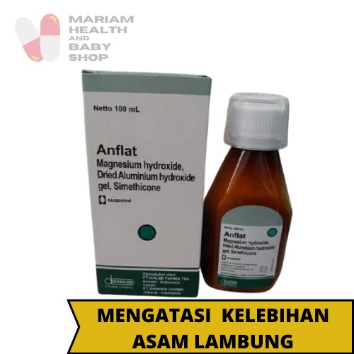 Jual Anflat Suspensi Sirup 100 Ml - Mengatasi Asam Lambung | Shopee ...