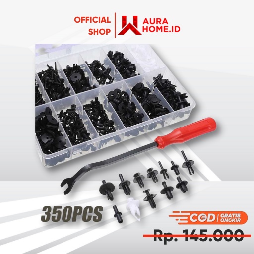 Jual Baut Rivet Mobil Universal Car Push Pin Fasteners 350PCS / Baut ...