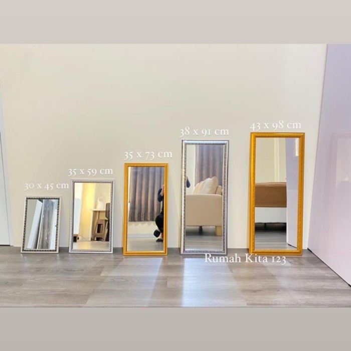 Jual Cermin Dinding Minimalis Cermin Rias Kaca Full Body Bodi - 30 x 45 ...