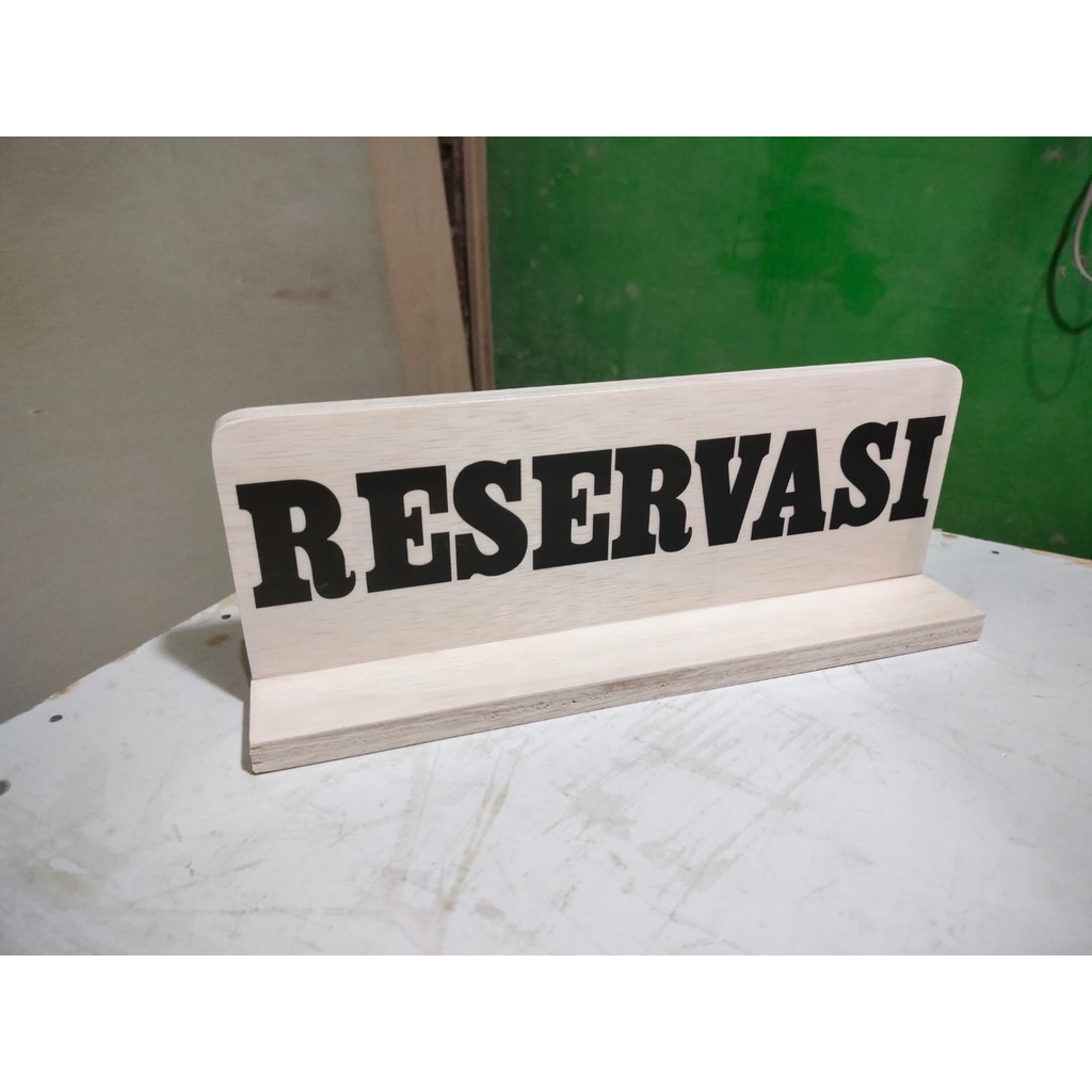 Jual Papan reservasi reserved restoran cafe restaurant meja | Shopee ...