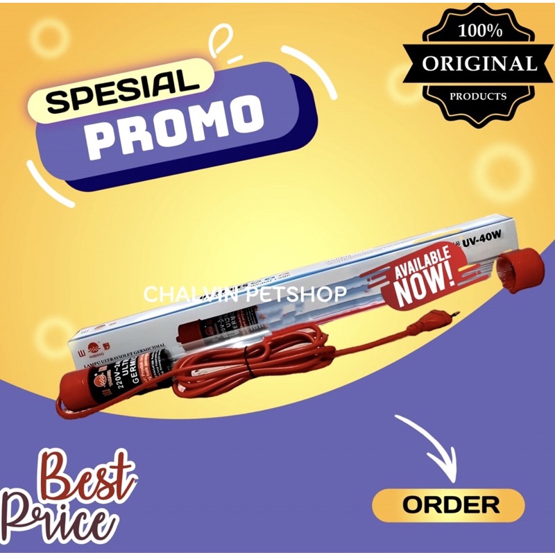 Jual YAMANO UV 40 watt 40W Lampu UltraViolet GERMICIDAL LAMP Aquarium ...