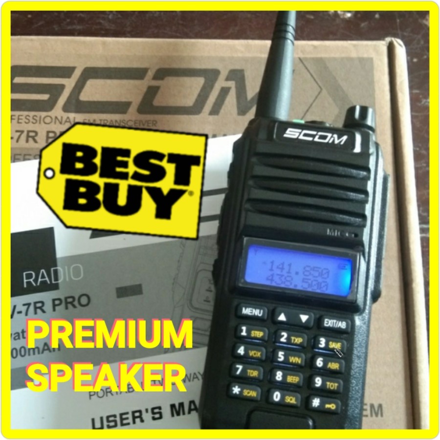 Jual HT SCOM UV7R PRO PREMIUM SPEAKER handy talky walkie talkie handy talky HT RADIO | Shopee ...