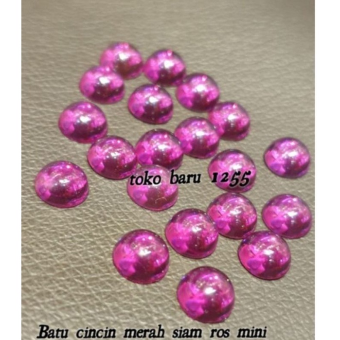 Jual BATU CINCIN MERAH SIAM ROSE MINI 8mm | Shopee Indonesia