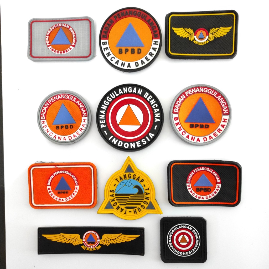 Jual Emblem / Patch Rubber / Tempelan Karet Logo BPBD Badan ...