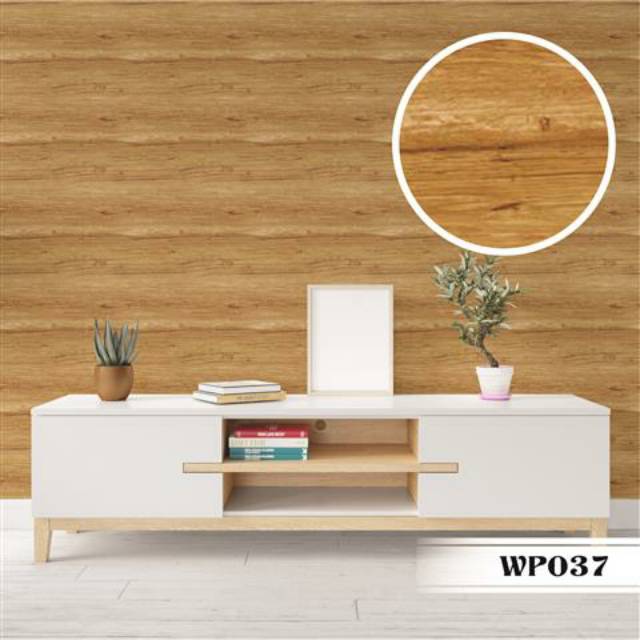 Jual Wallpaper Dinding Motif Triplek Coklat Shopee Indonesia