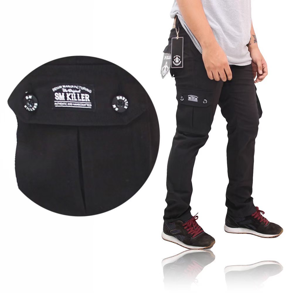 Jual Celana Cargo Panjang / Celana Kargo / Celana Gunung PDL / Kargo Panjang Slimfit Pria ...