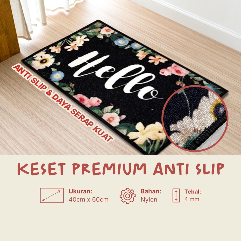 Jual Keset Kaki Premium Bahan Nylon 40 x 60 cm Tebal 4 mm Anti Slip ...