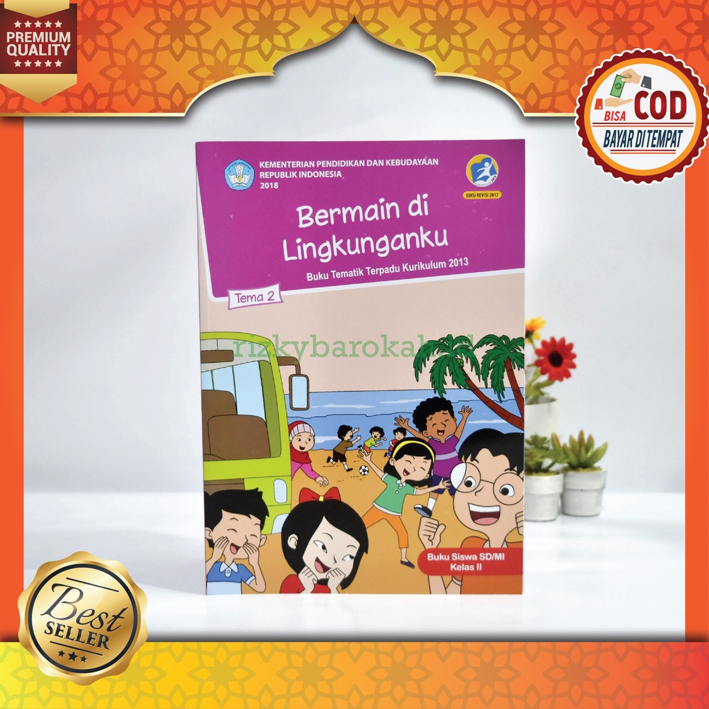 Jual Buku Siswa Kelas 2 Ii Sd Mi Tema 2 Bermain Di Lingkunganku Buku