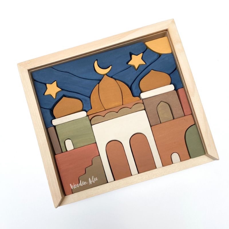 Jual Wooden Puzzle Masjid / Moroccan Block Puzzle by Wooden Ailee ...