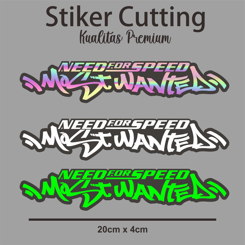 Jual STIKER CUTTING NEED FOR SPEED MOST WANTED (TERMURAH) | Shopee ...