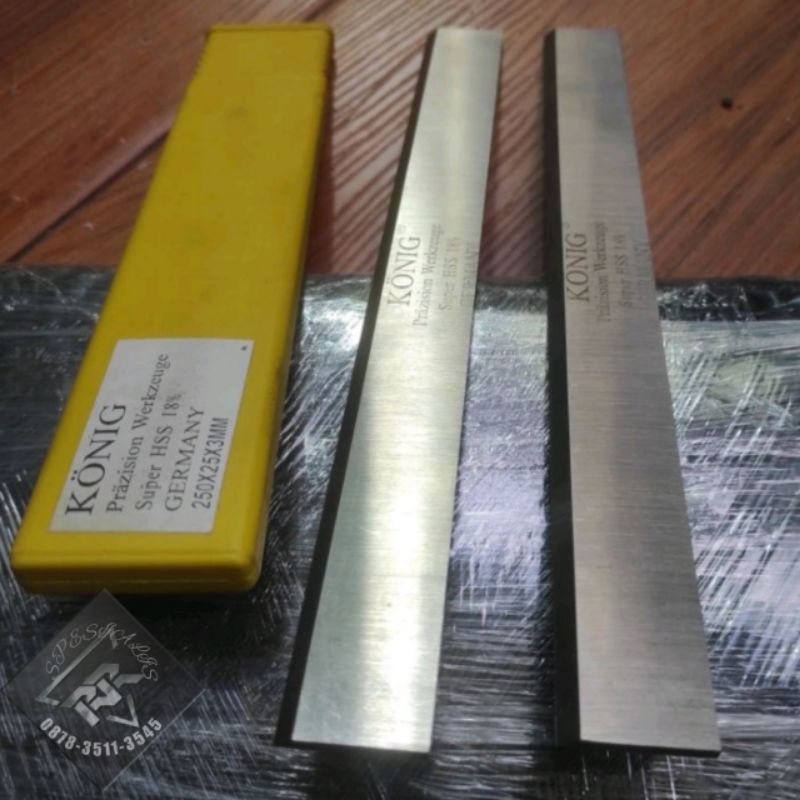Jual Pisau serut planer 200 X 25 X 3 Mm HSS 18 % KONIG GERMANY Mata ...