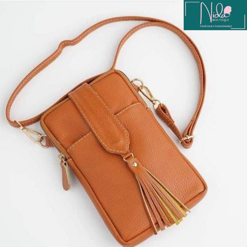 Jual Tas HP Wannita Selempang Kulit Women Bag Leather Original Sapi Asli Garut Kualitas Premium ...