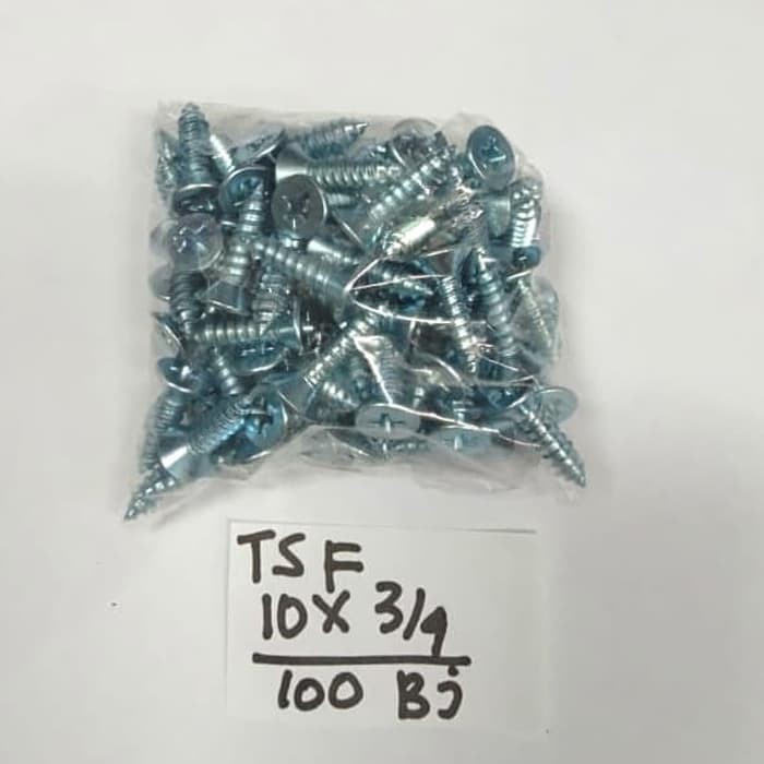 Jual Skrup Kepala Rata 10x3/4" = 2 cm / Sekrup FH 10 x 3/4" Screw ...