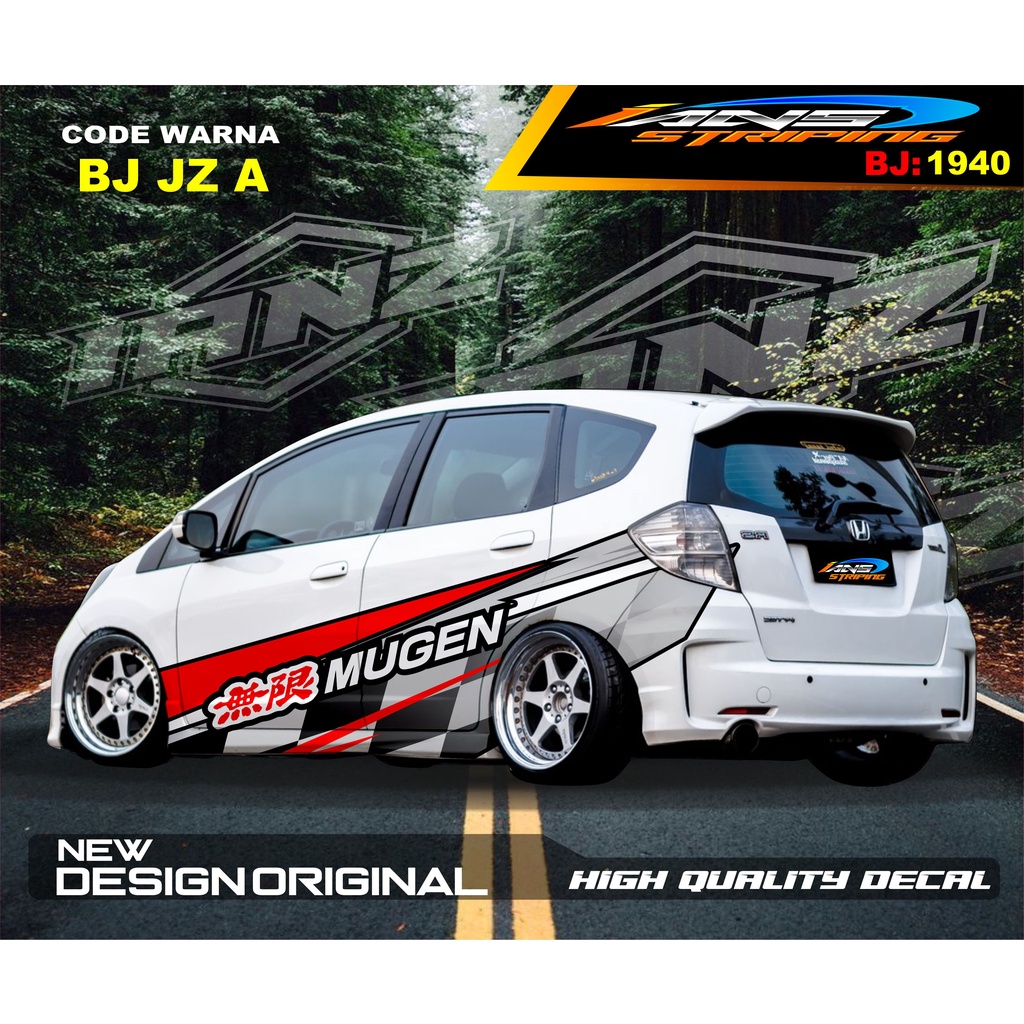 Jual STIKER VARIASI MOBIL HONDA BRIO / STICKER BODY SAMPING MOBIL JAZZ ...