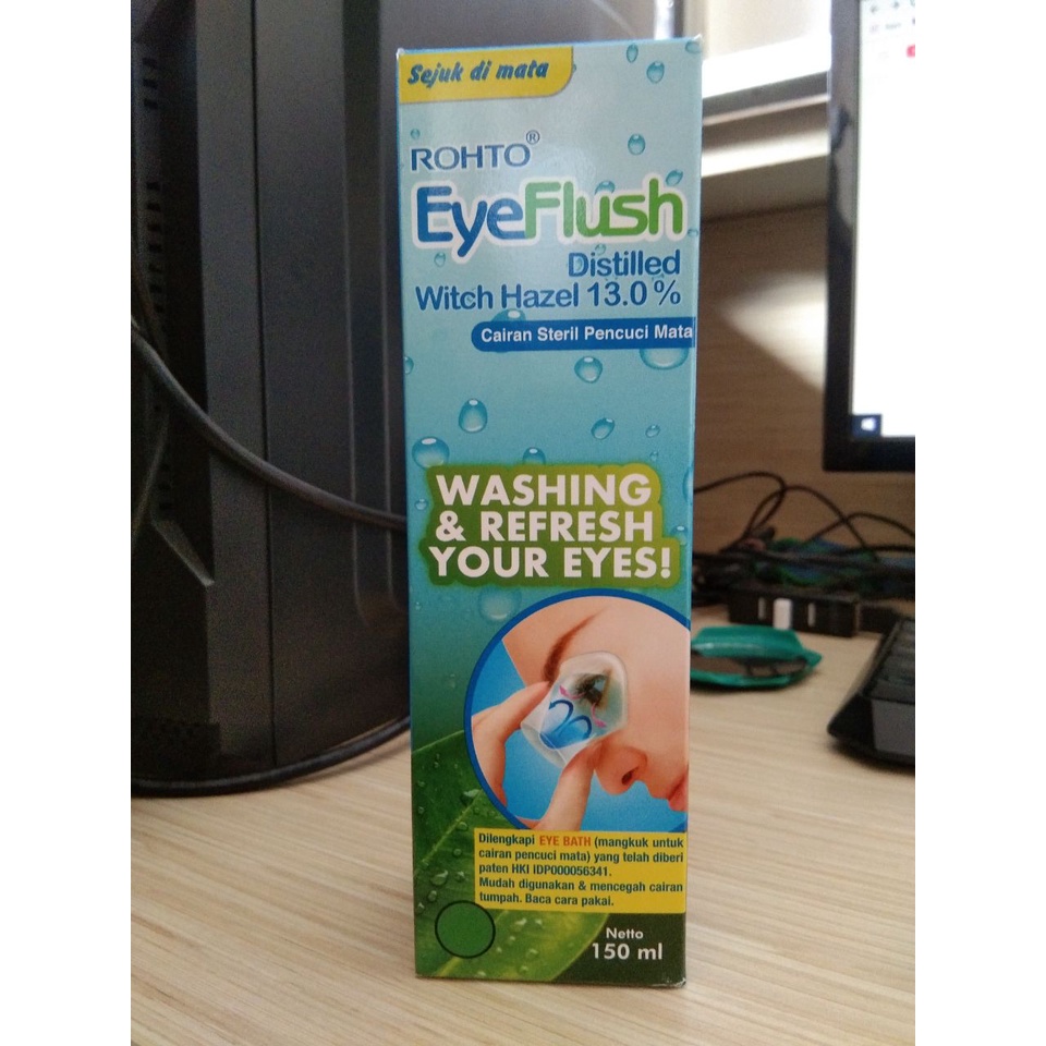 Jual ROHTO EYE FLUSH 150 ML CAIRAN STERIL PENCUCI MATA | Shopee Indonesia