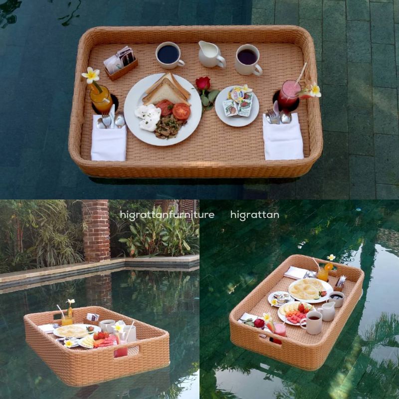 Jual Rectangular Floating Tray 90 x 50 cm | Nampan Apung Kolam | Pool ...