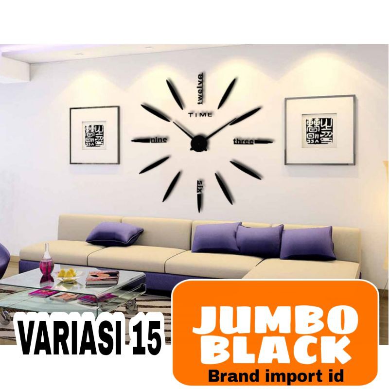 Jual (100% ORIGINAL) Jam Dinding Besar DIY Giant Wall Clock Quartz ...