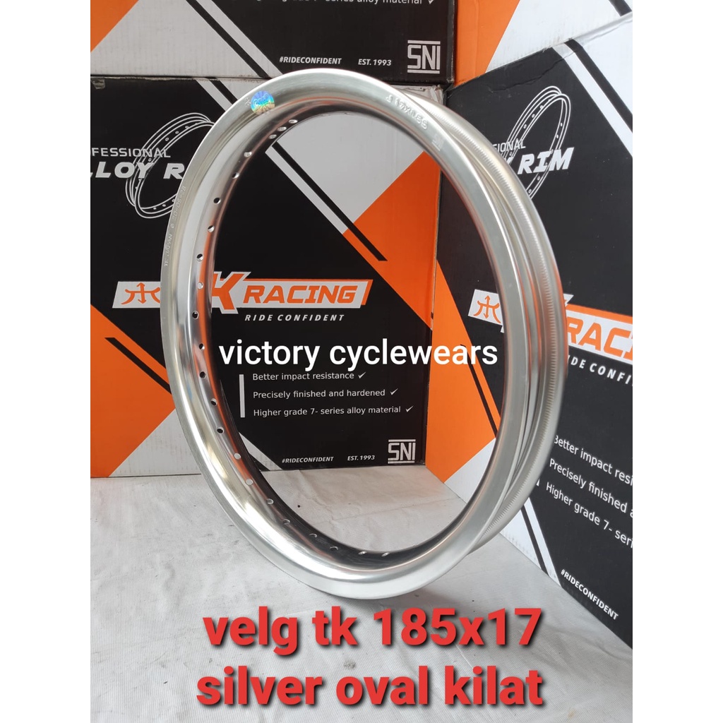 Jual VELG TK RACING OVAL KILAT 185X17 WARNA SILVER, TITANIUM, BRONZE ...
