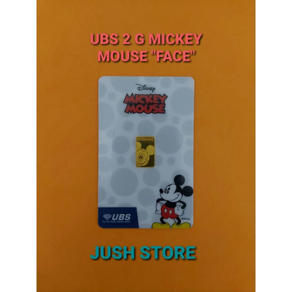 Jual EMAS UBS LOGAM MULIA 2 GRAM SNI MULUS PRESS MICKEY MINNIE MOUSE ...