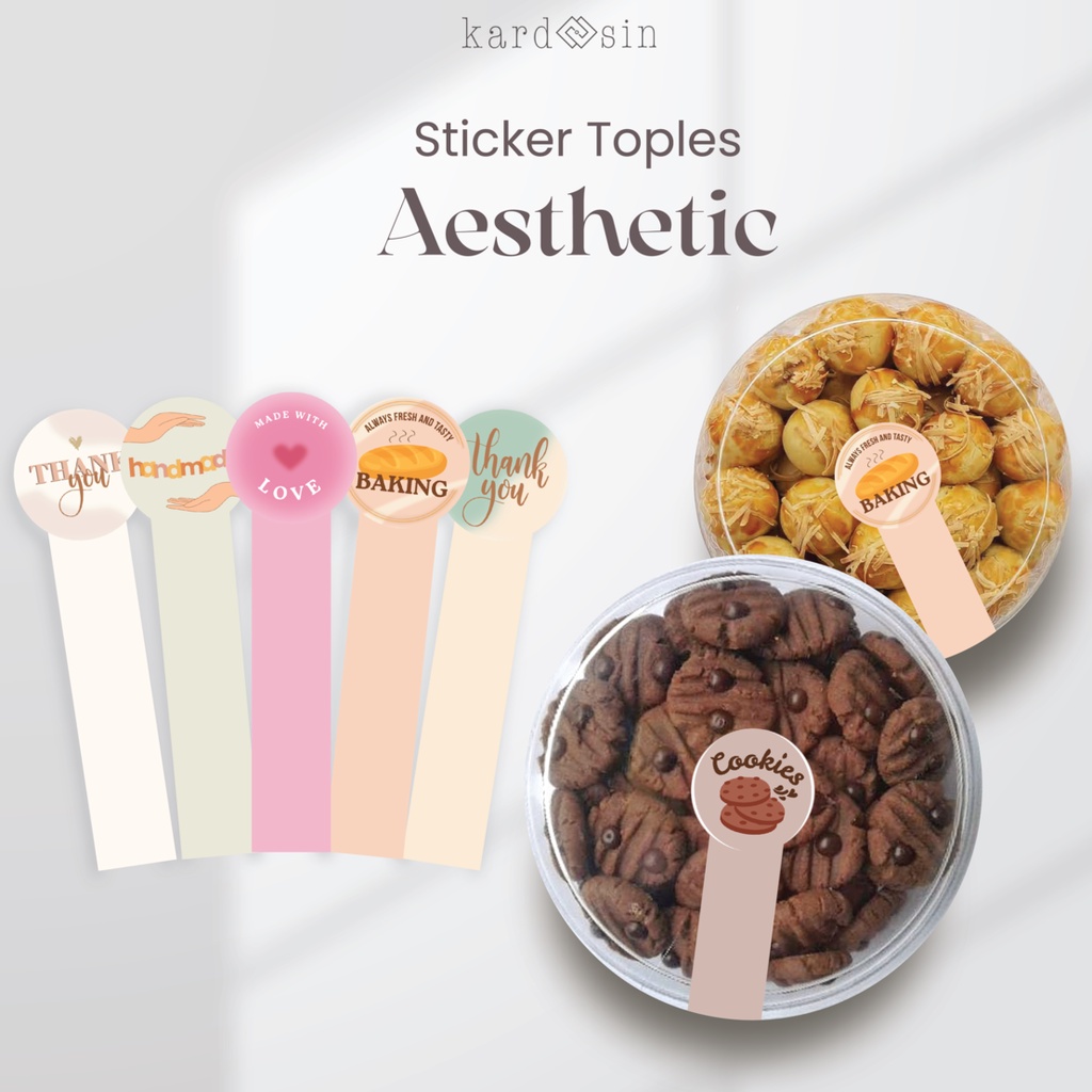 Jual STICKER TOPLES AESTHETIC SEGEL LABEL KEMASAN MAKANAN HAMPERS MAKE ...