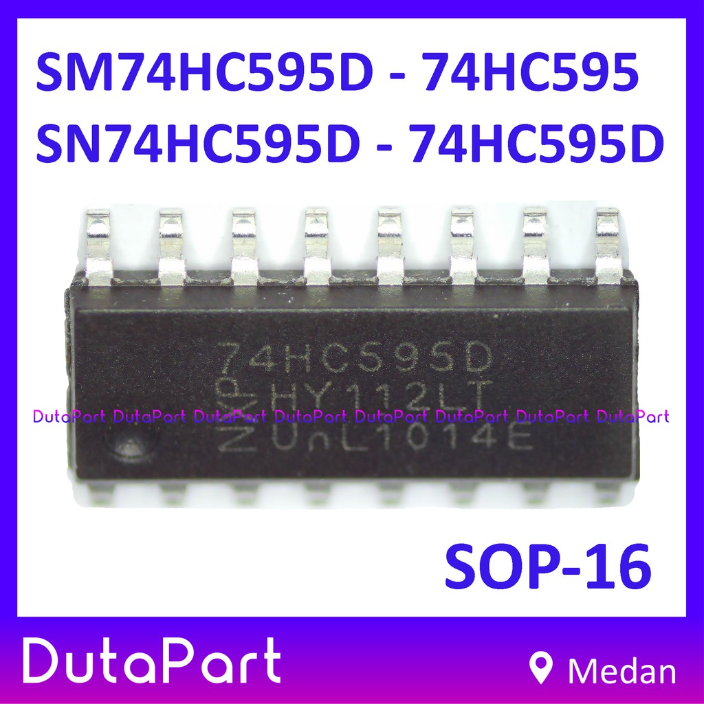 Jual 74HC595D 74HC595 SM74HC595D SN74HC595D SMD Shift Register Chip SOP-16 | Shopee Indonesia