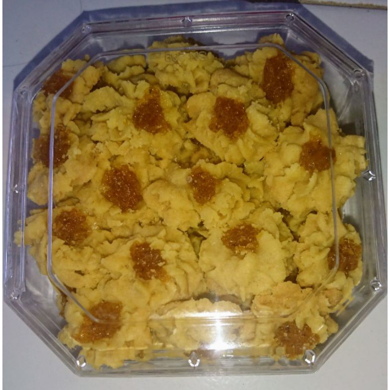 Jual kue semprit bunga selai nanas 1 toples 250gr, enak, renyah & wangi ...