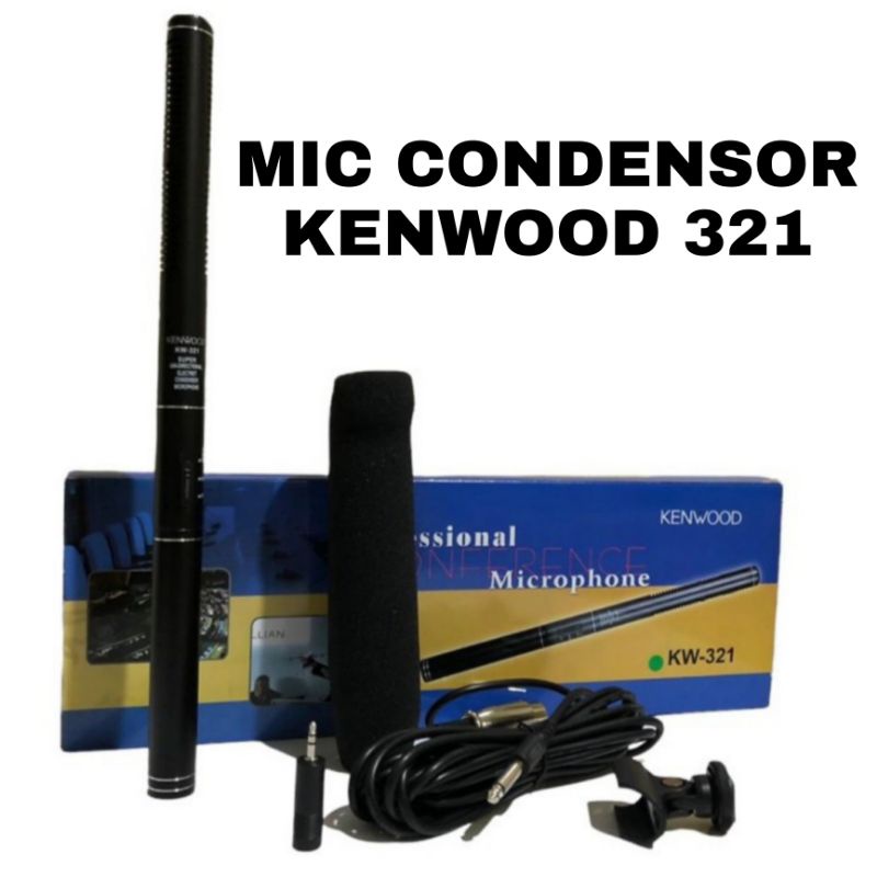 Jual MIC/MICROPHONE KENWOOD KW 321 CONDENSER TELESCOPIC SHOTGUN | Shopee Indonesia