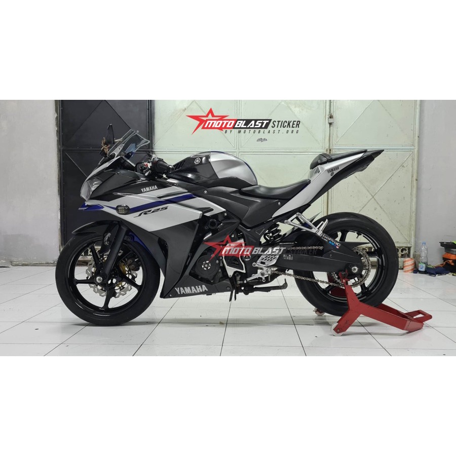 Jual Decal stiker Yamaha R25 ala R1M Silver Fullbody Motoblast | Shopee ...